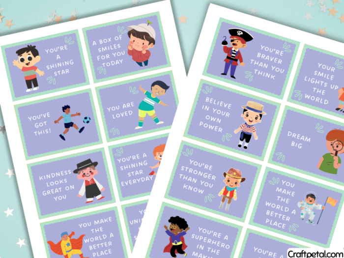 LunchBox Notes from Mom (Printable)- Your Kids Will Love Em’